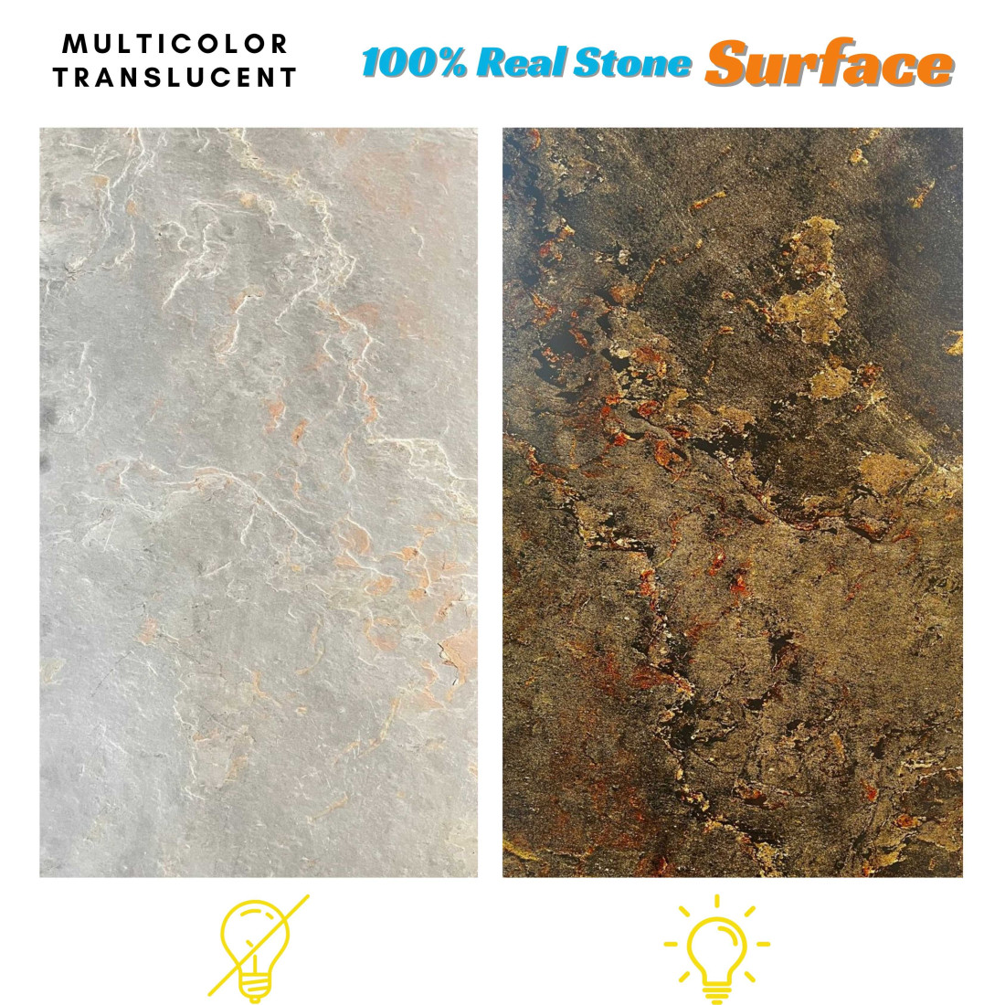 Multicolor slate Translucent veneer manufacturer India